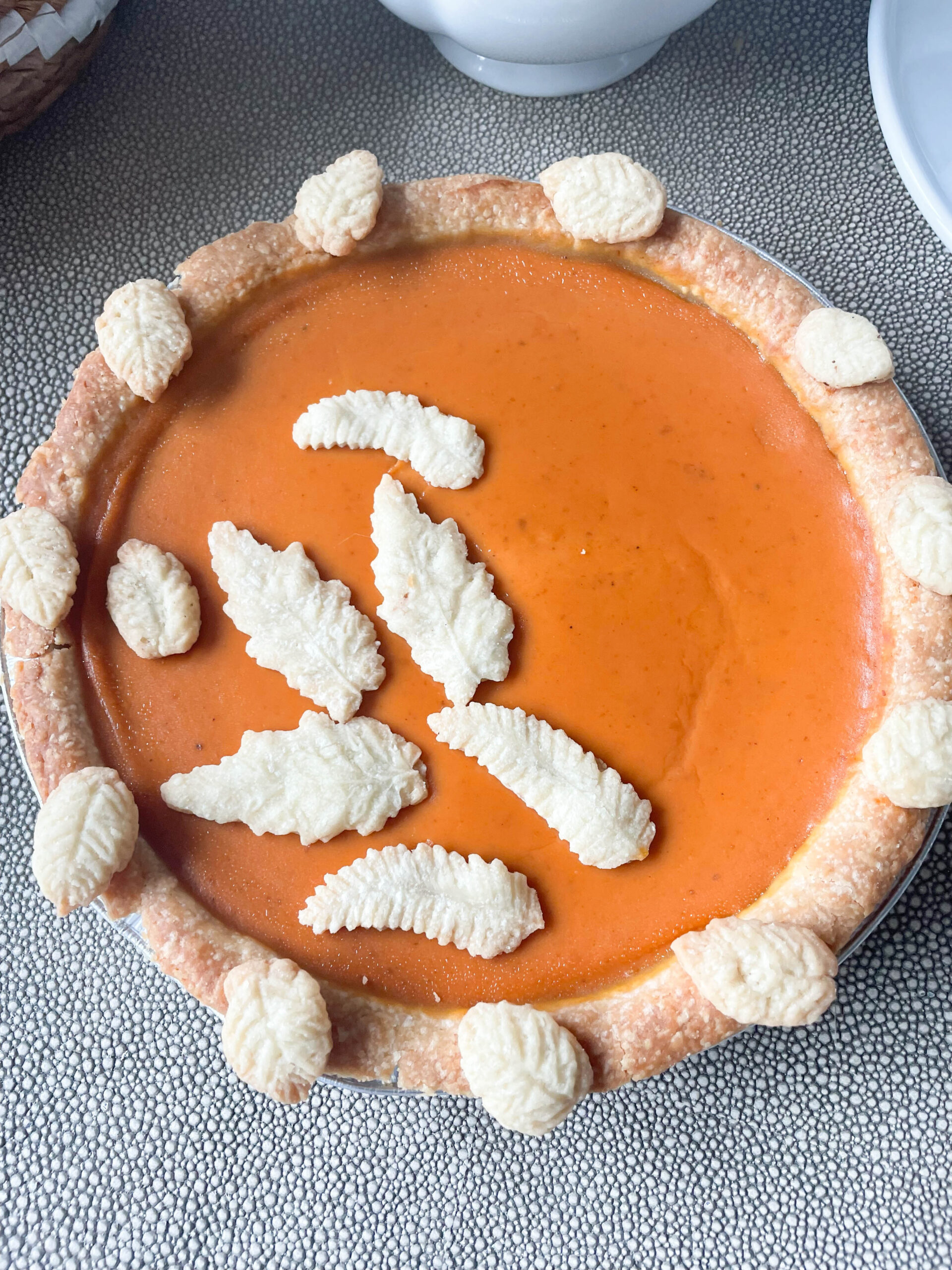 Autumn Leaf Pumpkin Pie Recipe