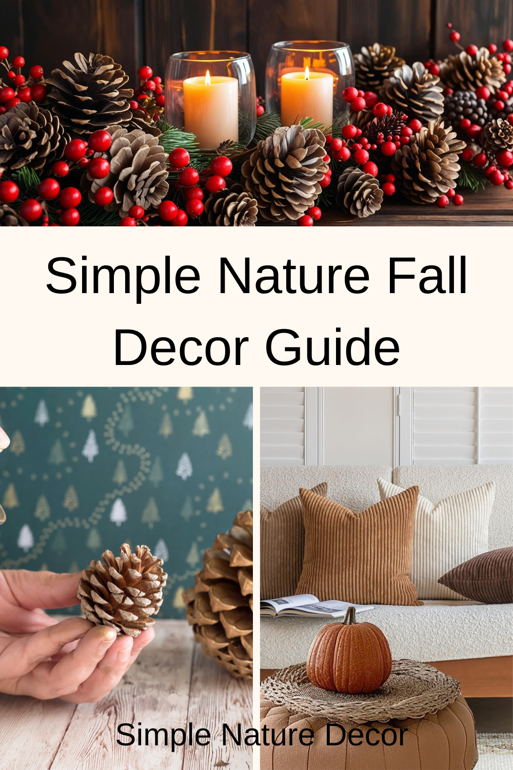 Simple Nature Fall Decor
