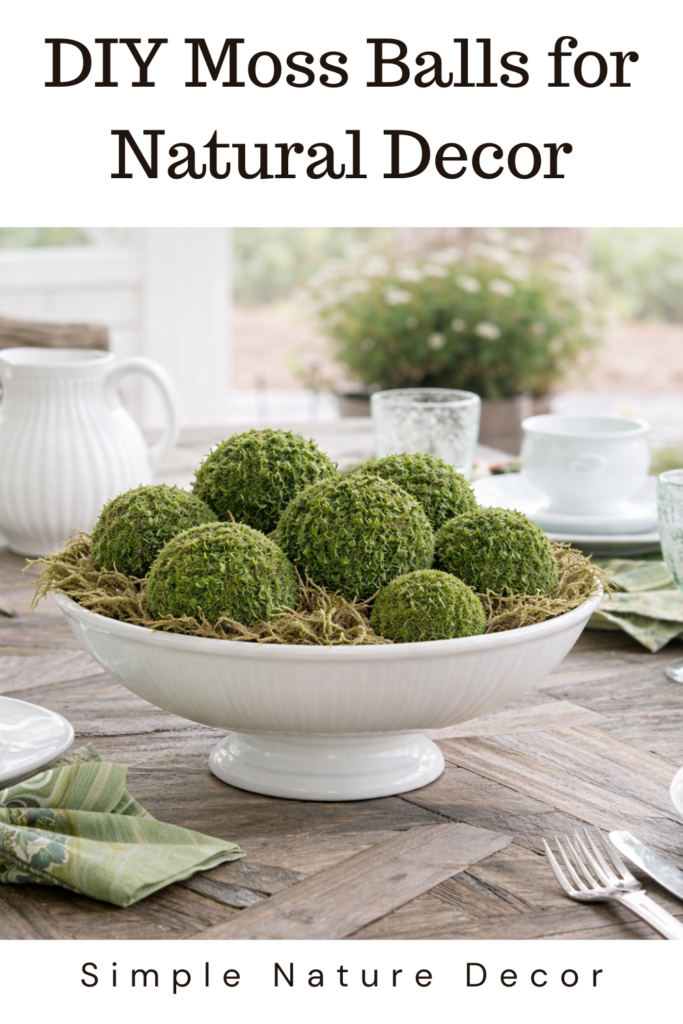 DIY Moss Balls for Natural Decor